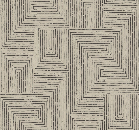 4034-72140 Scott Living Mortenson Wallpaper - Taupe – US Wall Decor