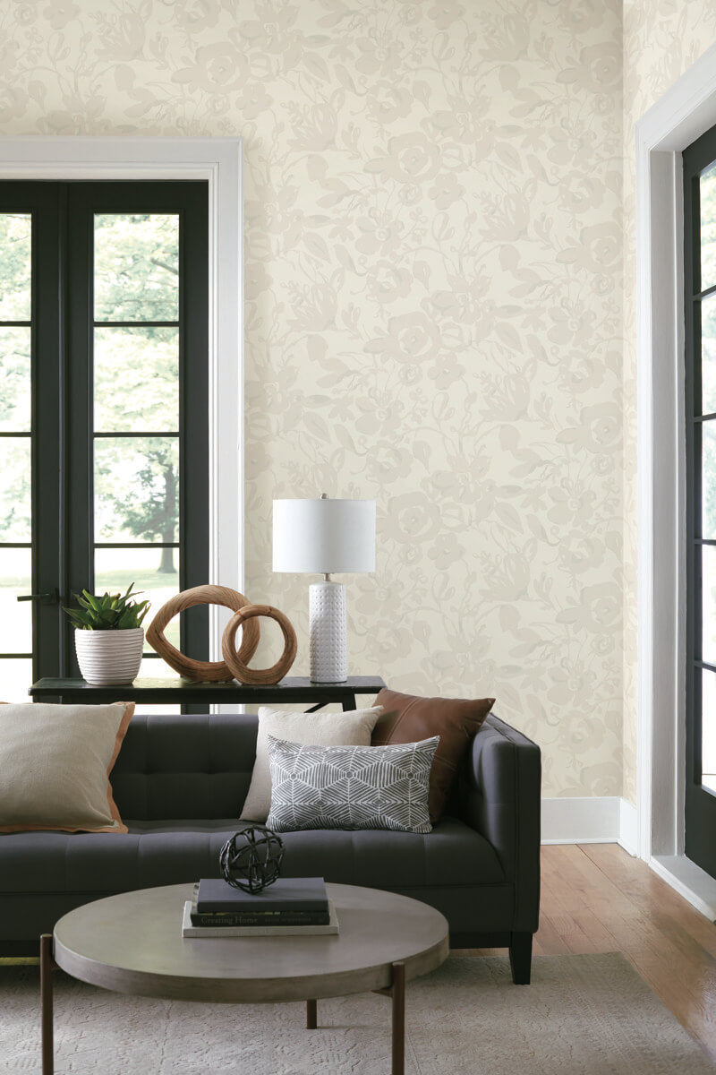 BL1734 Blooms Second Edition Brushstroke Floral Wallpaper - Pearl – US ...