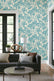 BL1736 Blooms Second Edition Brushstroke Floral Wallpaper - Aqua – US ...