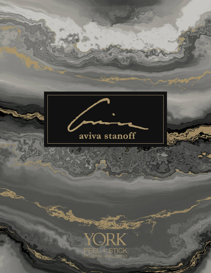PSW1562RL Aviva Stanoff Inner Peace Peel & Stick Wallpaper - Salt Grey ...