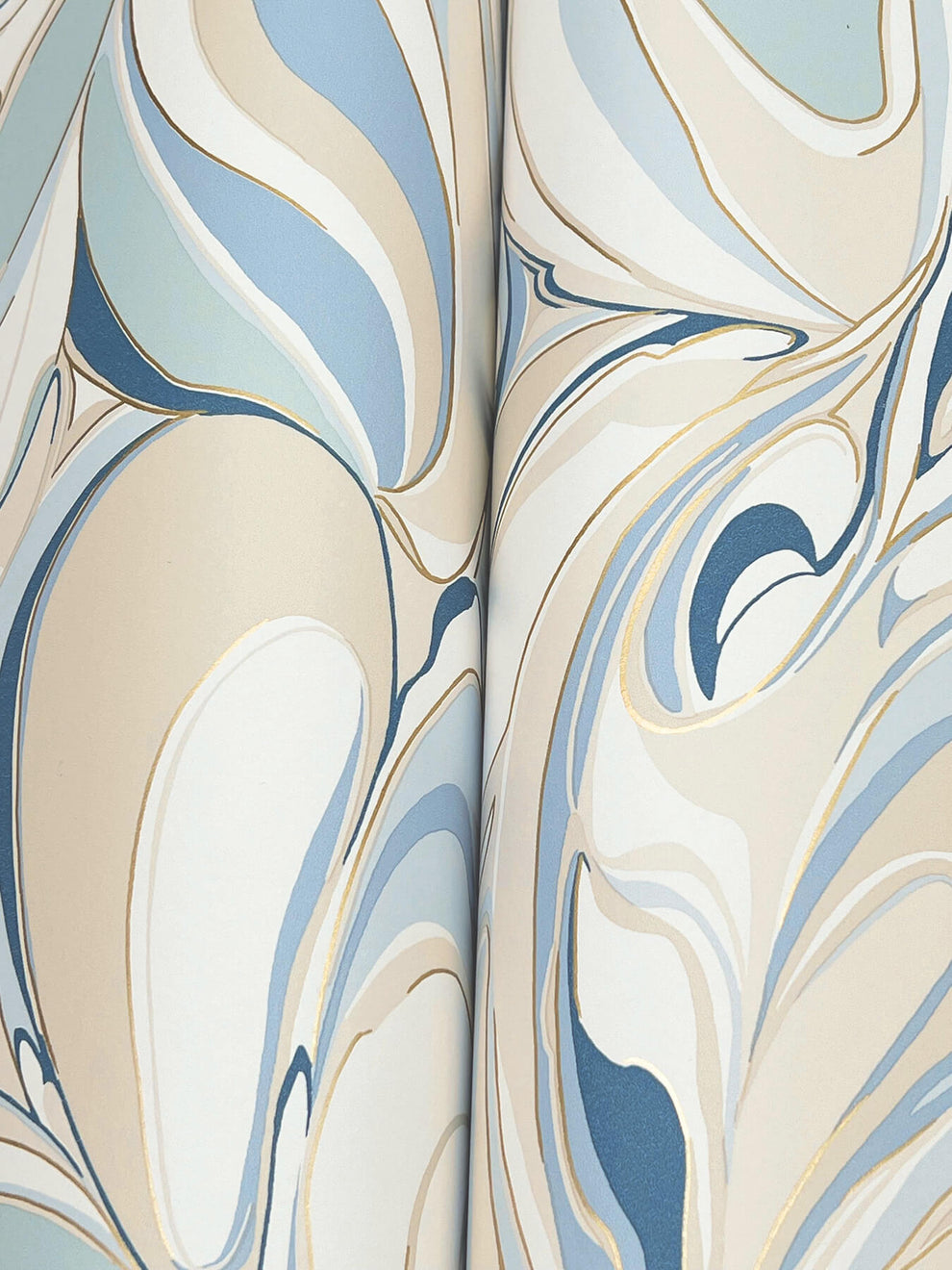 GN2562 York Woodnote Achate Wallpaper - Blue – US Wall Decor