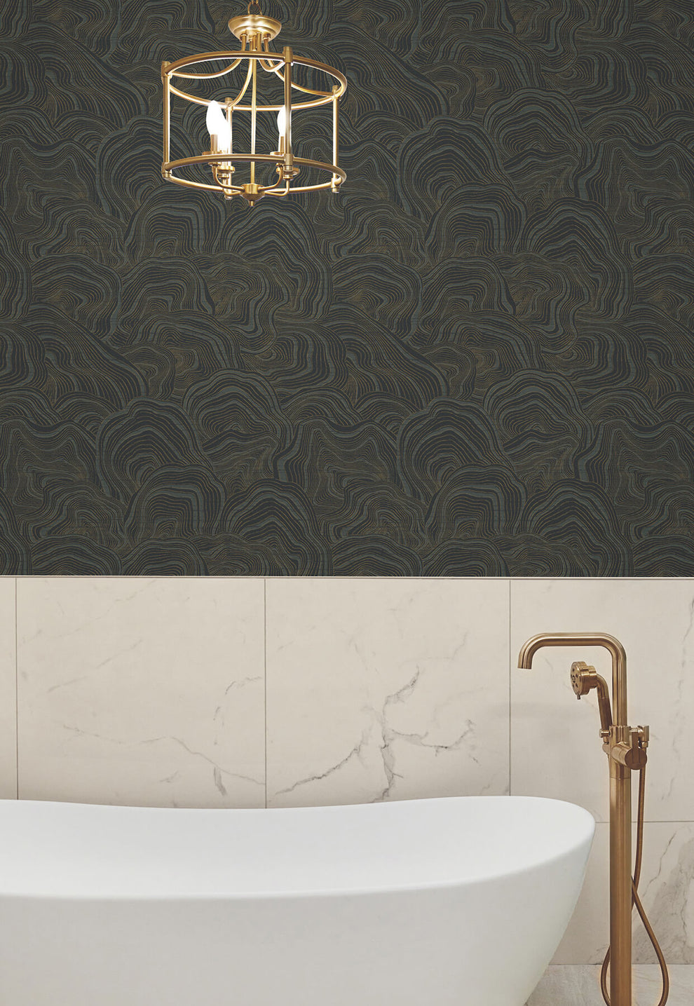 KT2162 Ronald Redding Classics Geodes Wallpaper - Black – US Wall Decor