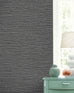 LN40400 Lillian August Coastal Haven Tiger Island Faux Grasscloth Wallpaper - Charcoal – US Wall ...