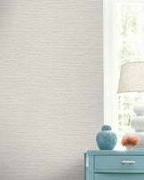 LN40418 Lillian August Coastal Haven Tiger Island Faux Grasscloth Wallpaper - Sea Salt – US Wall ...