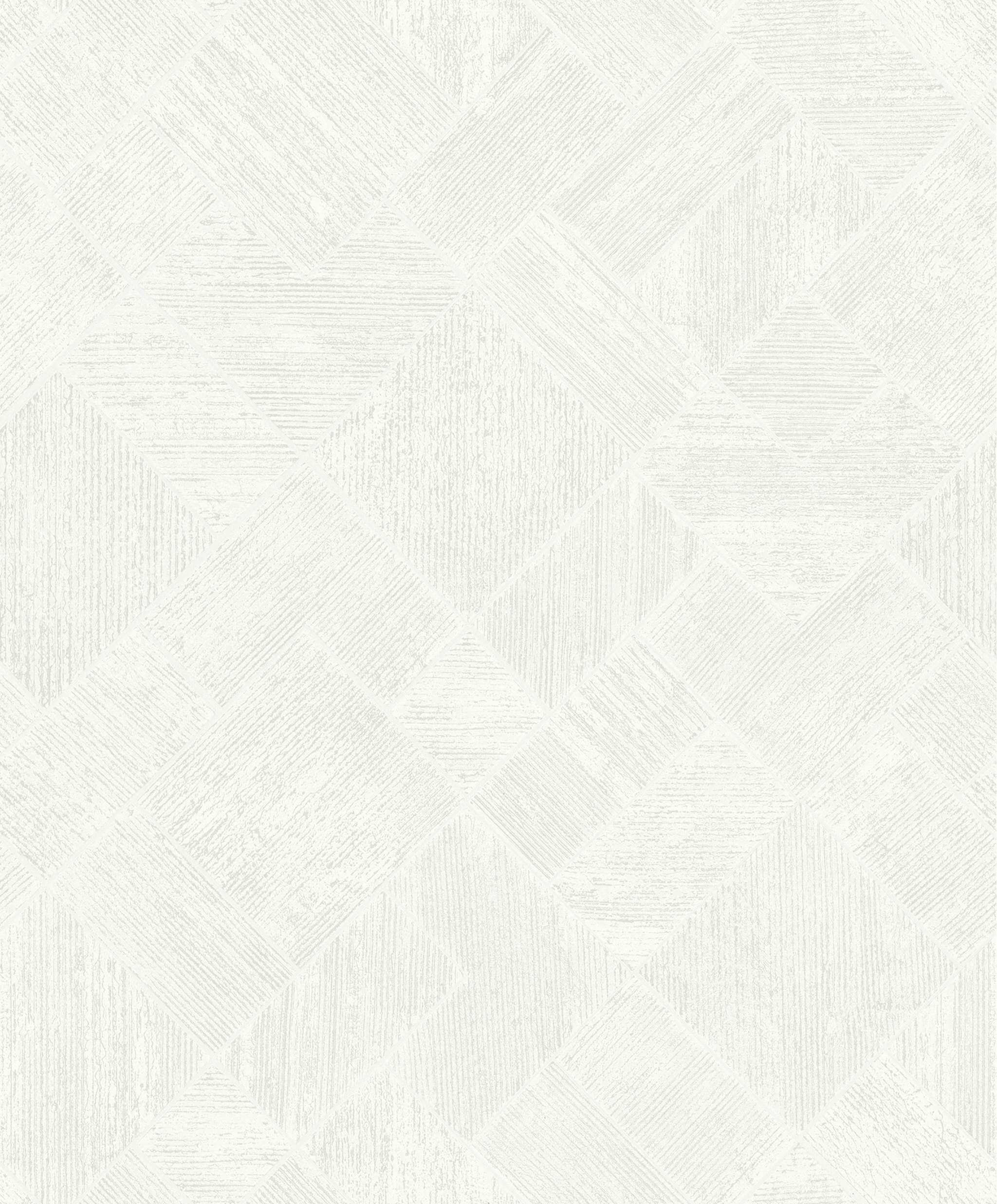 MA35508 Antonina Vella Opulent Accents Marquetry Tile Wallpaper - White ...