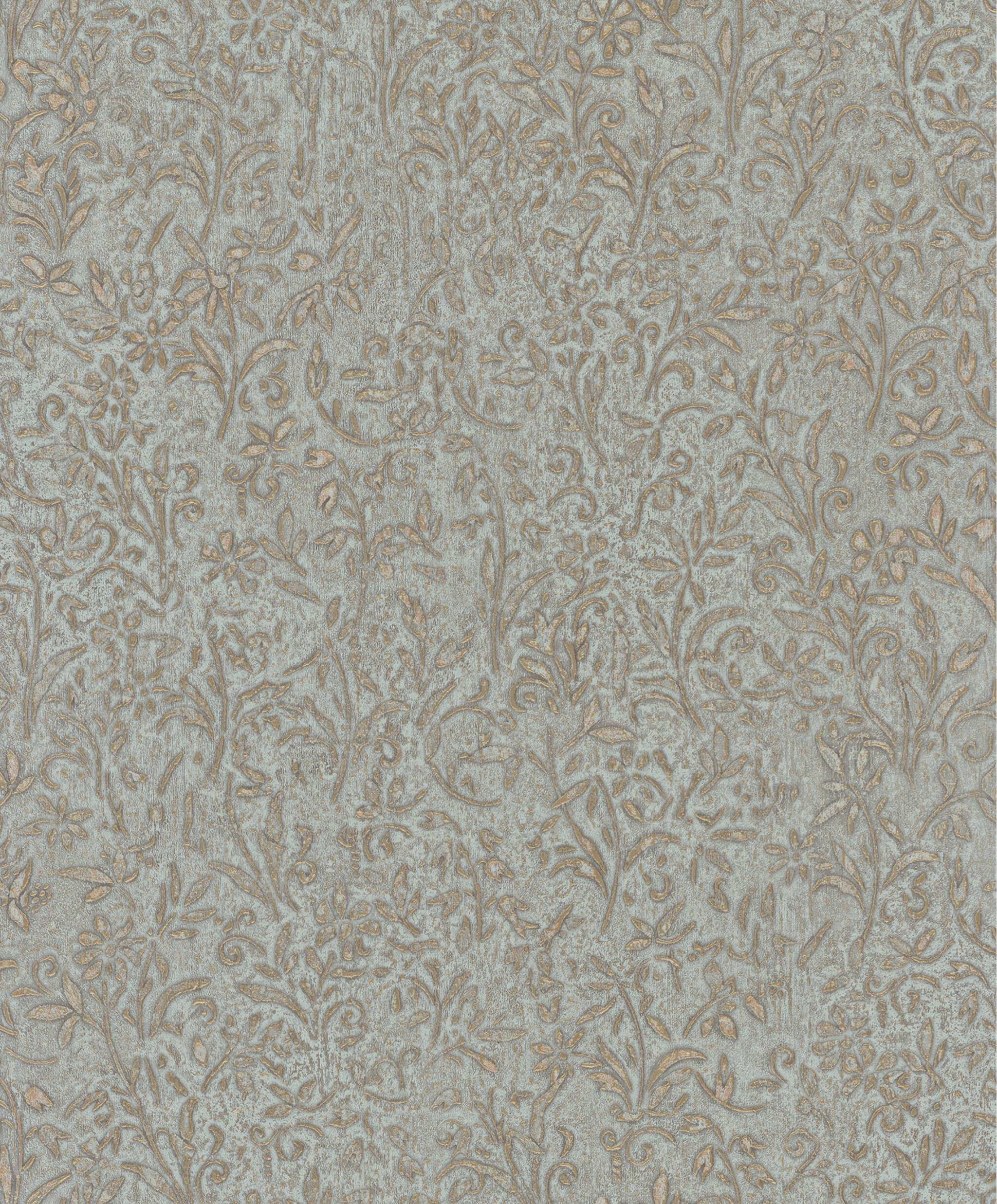 MA35532 Antonina Vella Opulent Accents Sculpted Floral Relief Wallpaper ...