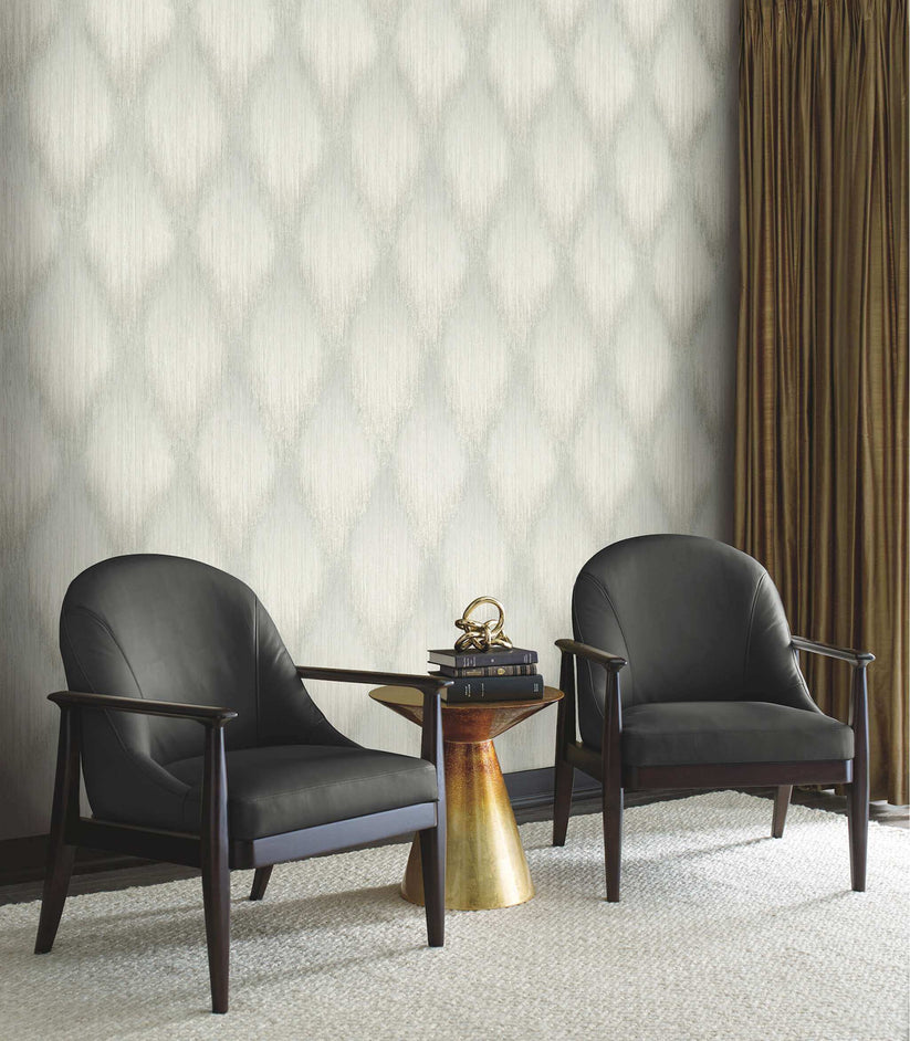 MA35803 Antonina Vella Opulent Accents Starfall Metallic Ikat Wallpaper ...
