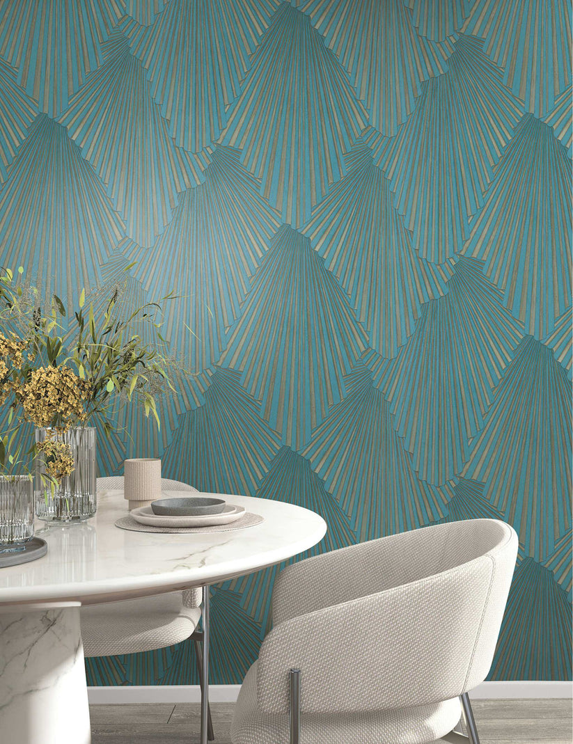 MA35850 Antonina Vella Opulent Accents Lumiere Deco Geo Wallpaper ...