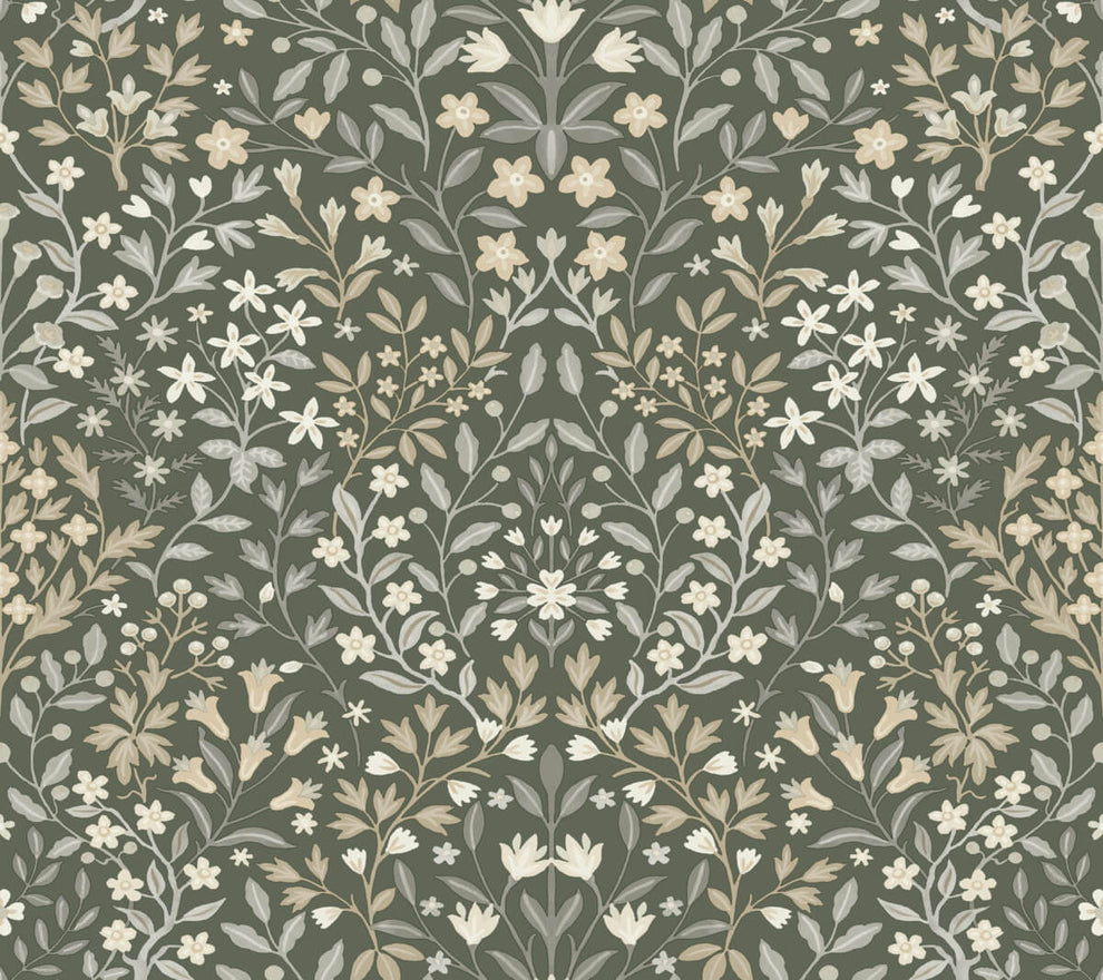 MF4722 Magnolia Home Book 4 Garden Terrace Wallpaper - Olive – US Wall ...
