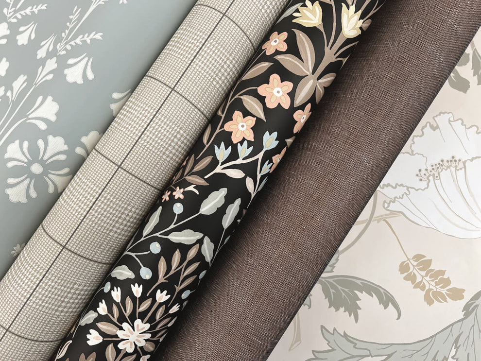 MF4806 Magnolia Home Book 4 Lydia Wallpaper - Blue – US Wall Decor