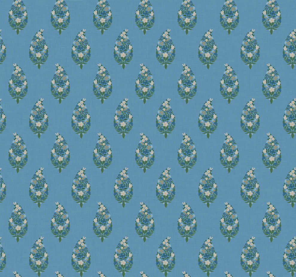 RF7473 Rifle Paper Co. 3rd Edition Paisley Wallpaper - Blue – US Wall Decor