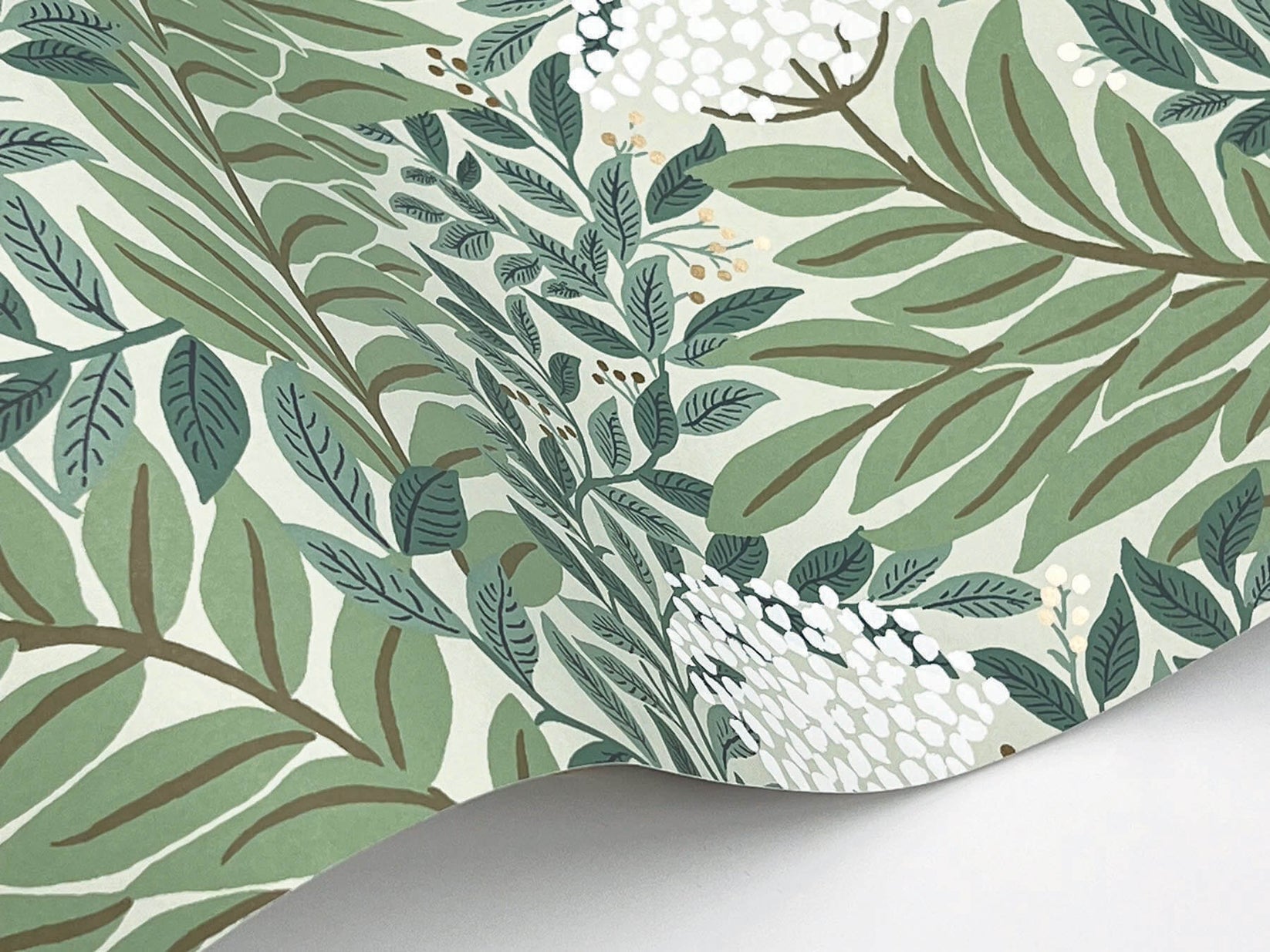 RF7503 Rifle Paper Co. 3rd Edition Highgrove Wallpaper - Sage Green ...