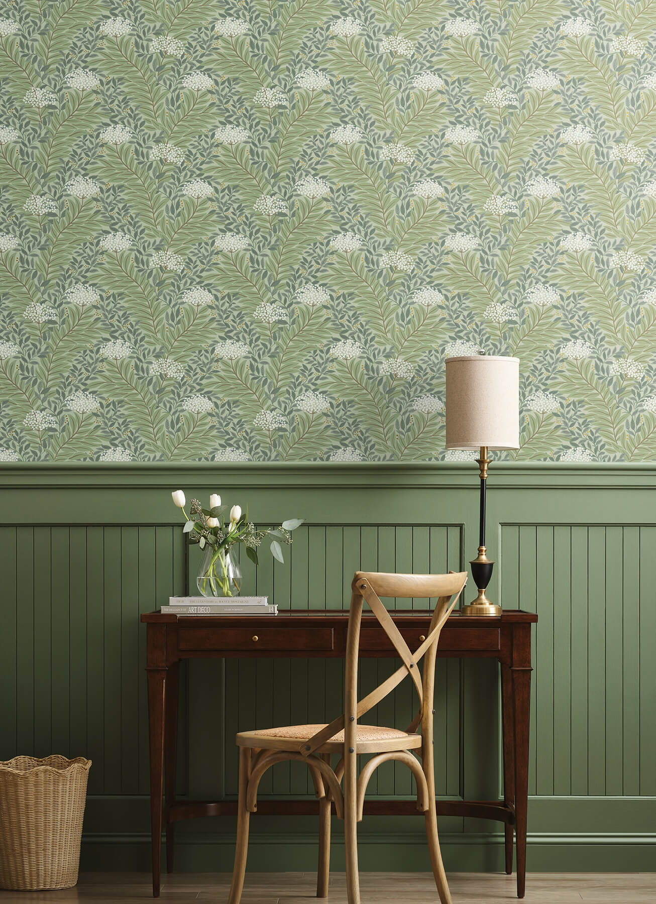 RF7503 Rifle Paper Co. 3rd Edition Highgrove Wallpaper - Sage Green ...