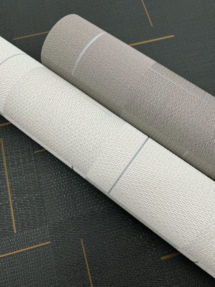 SI24905 Signature Textures Second Edition Geo Block Weave Wallpaper ...
