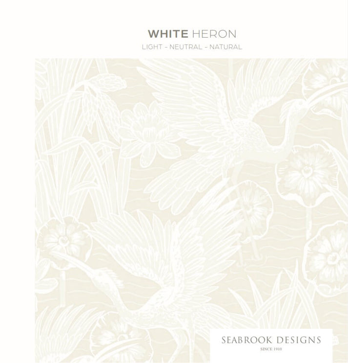 EW11905 Seabrook White Heron Blossom Cork Wallpaper - Gold Chip – US ...