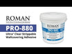 Roman PRO-880 Ultra Clear Wallpaper Adhesive | Strippable Paste 32 oz ...