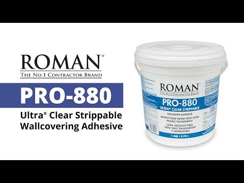 Roman PRO-880 Ultra Clear Wallpaper Adhesive 32 oz – US Wall Decor
