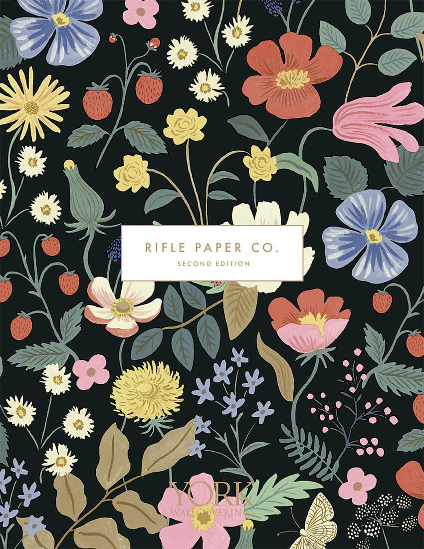 Rifle Paper Co. Peacock Wallpaper - Navy – US Wall Decor