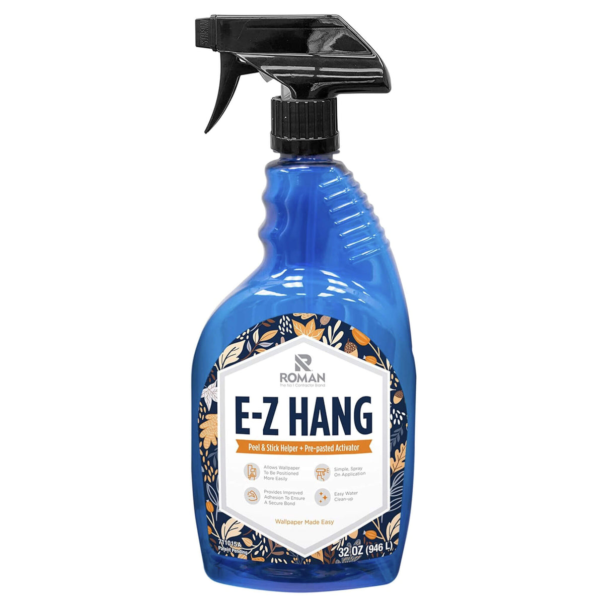 Roman E-Z Hang Peel & Stick Wallpaper Helper Spray (32 oz) Easy Install ...
