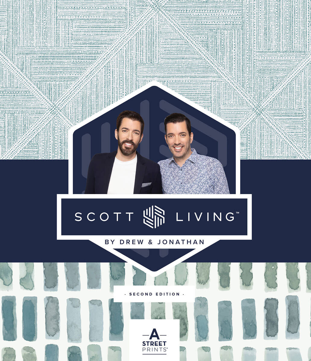 Scott Living II Mahi Abstract Wallpaper - Blue – US Wall Decor