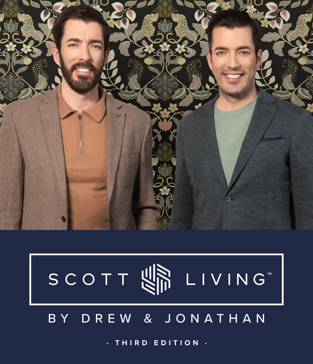 SLS4294 Scott Living Stuart Peel & Stick Wallpaper - Blue – US Wall Decor