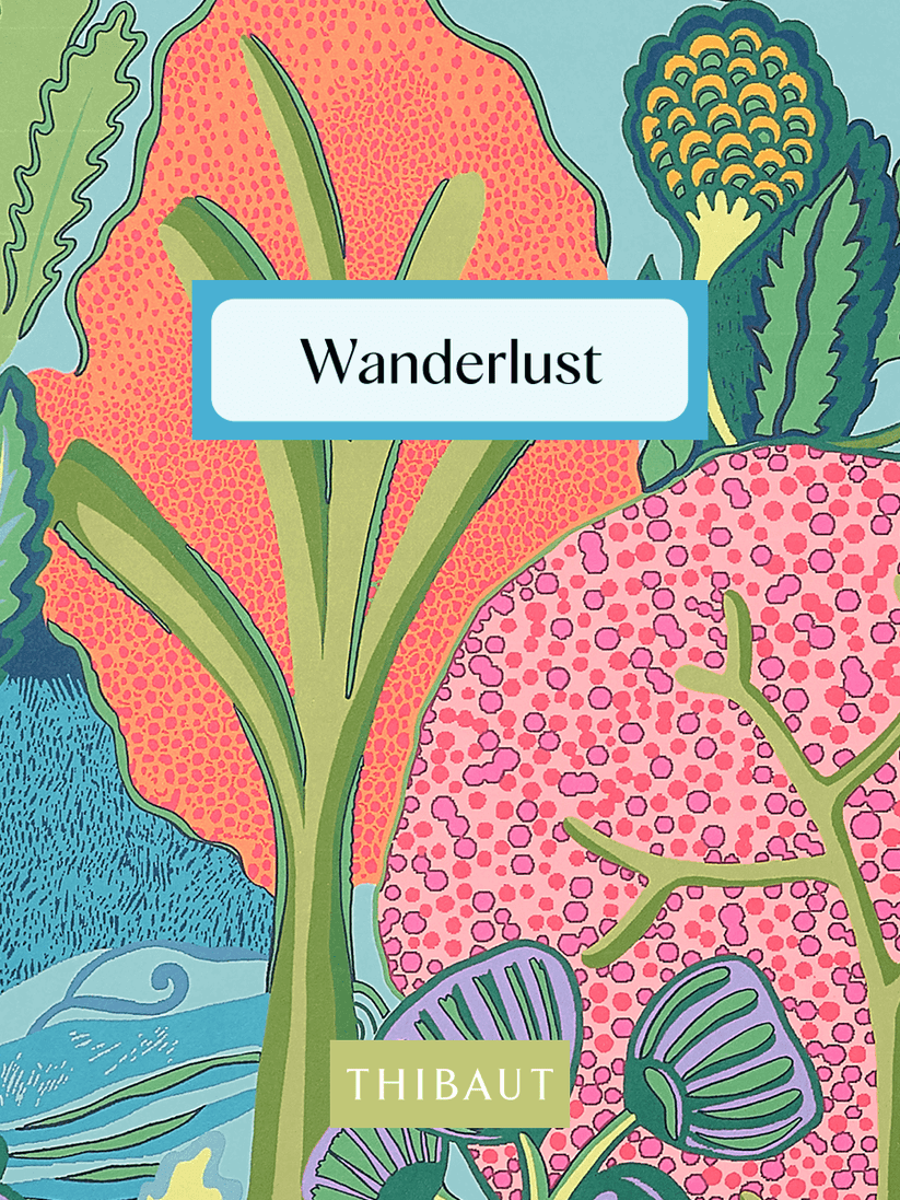 T45038 Thibaut Wanderlust Augusta Wallpaper - Blue and Green – US Wall ...