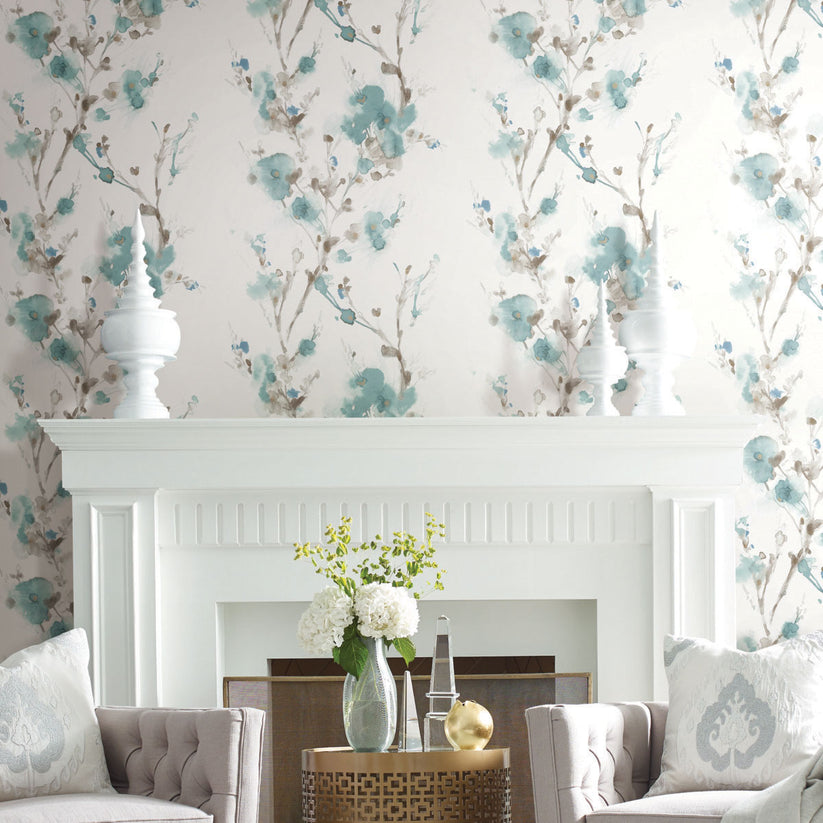 PSW1102RL Simply Candice Charm Peel & Stick Wallpaper - Teal – US Wall ...